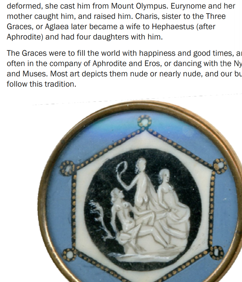 2018 02 May–Greek Mythology #32–THE GRACES – Western Regional Button ...