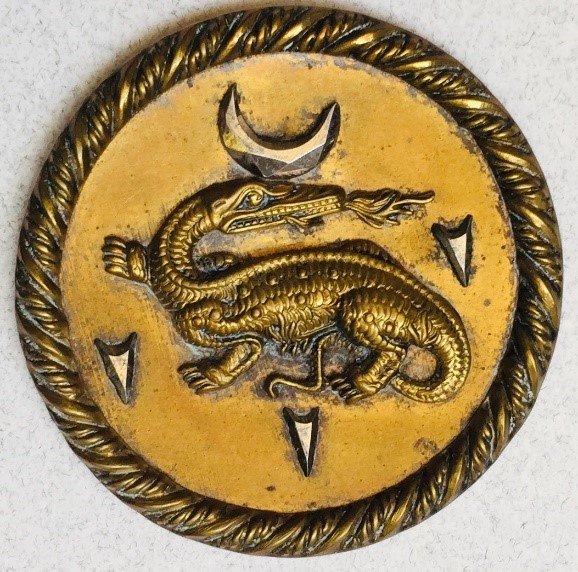 salamander 6 fire breathing cut steel ome – Western Regional Button ...
